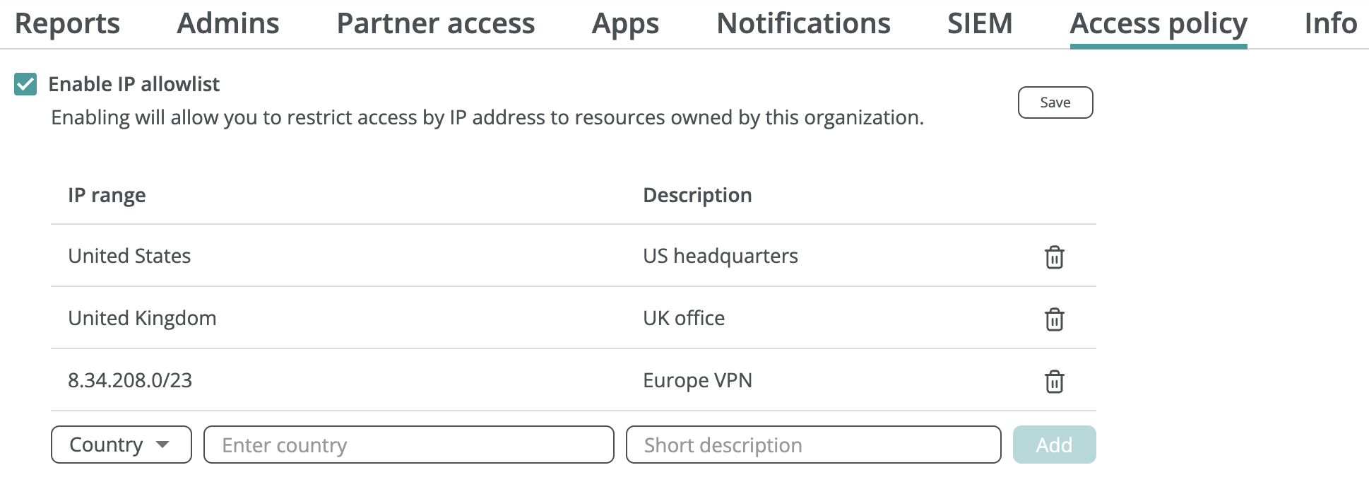 Context-aware access - Documentation Center