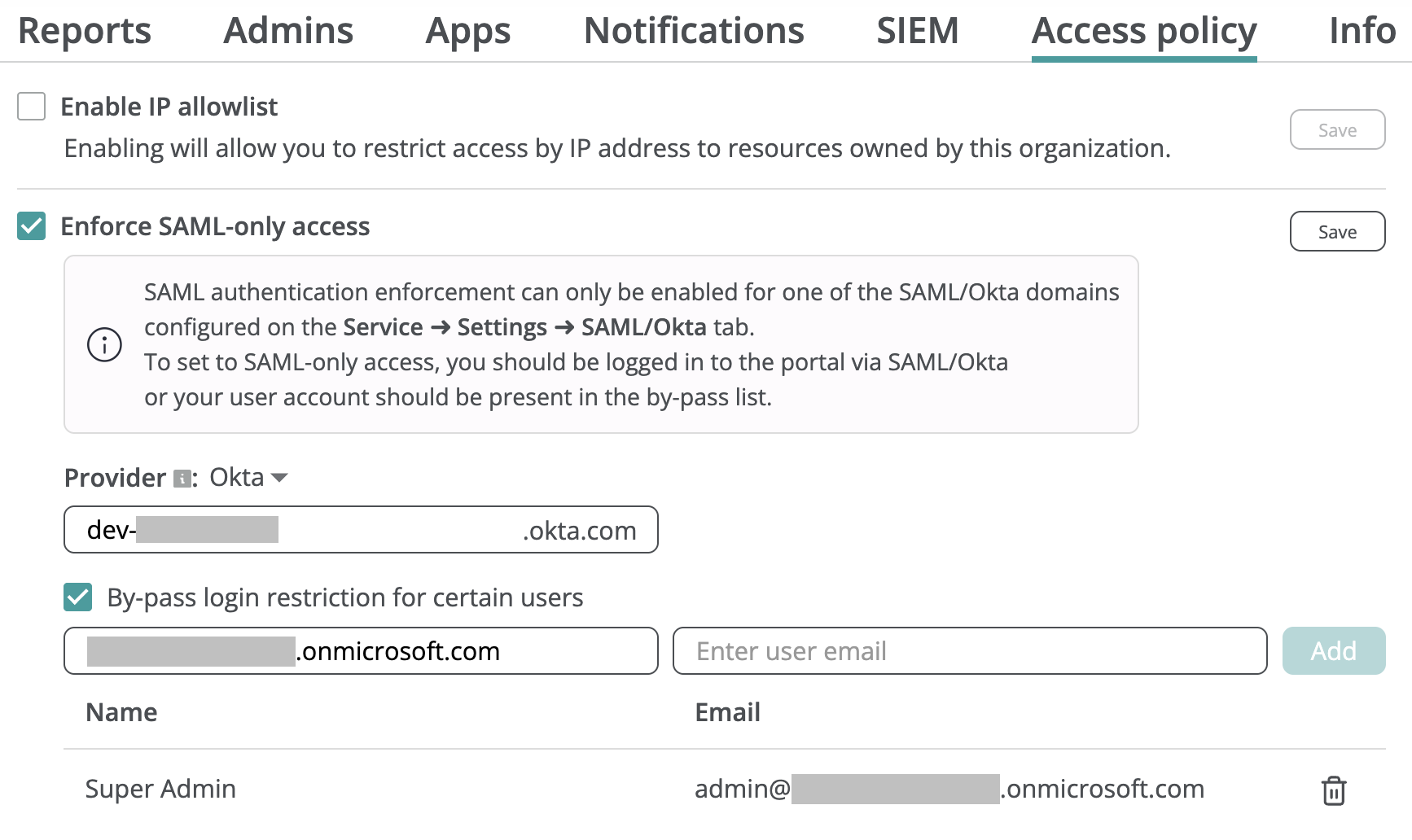 Context-aware access - Documentation Center